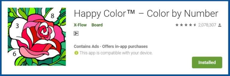 Happy Color App (by Number) Review